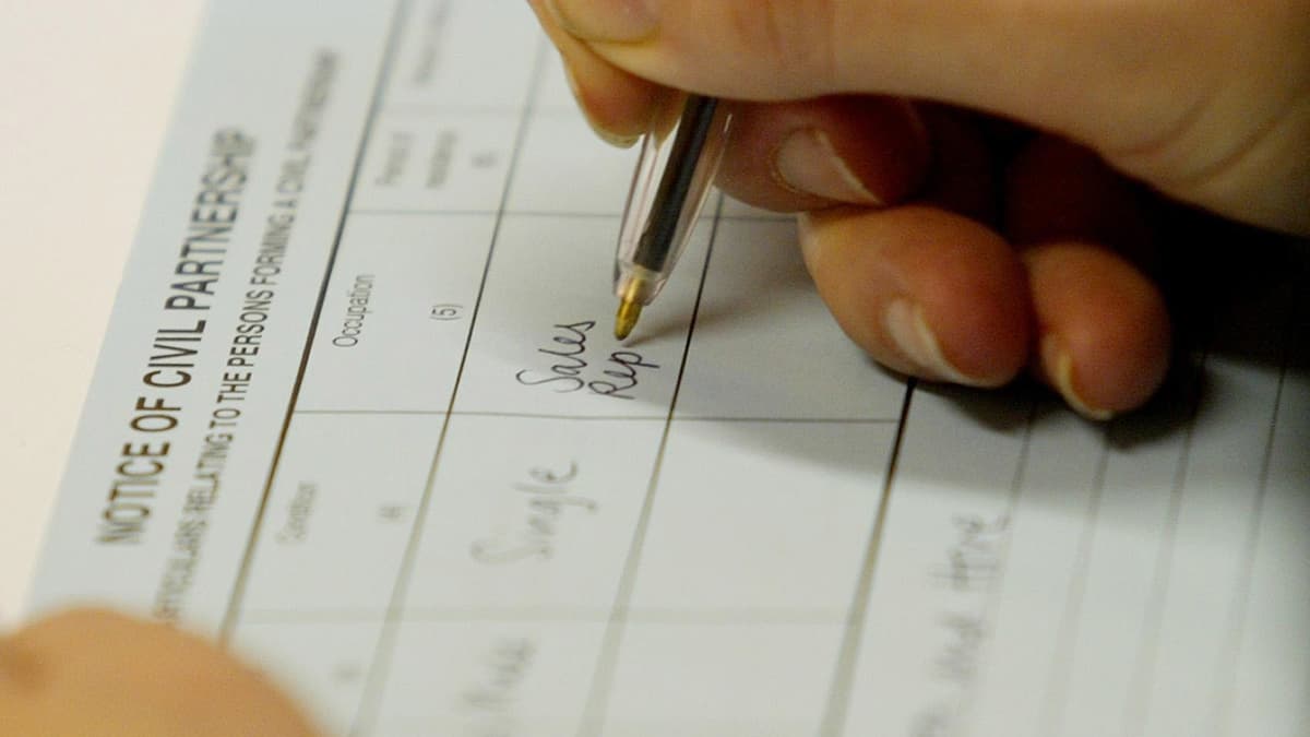 Six times as many opposite-sex civil partnerships as same-sex unions in ...