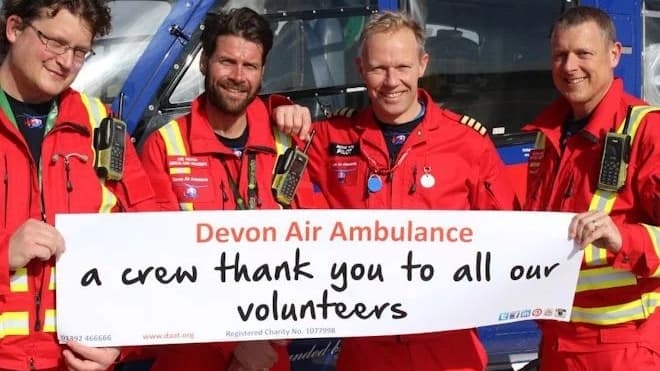 Devon Air Ambulance pays tribute to supporters in annual Week of Thanks ...